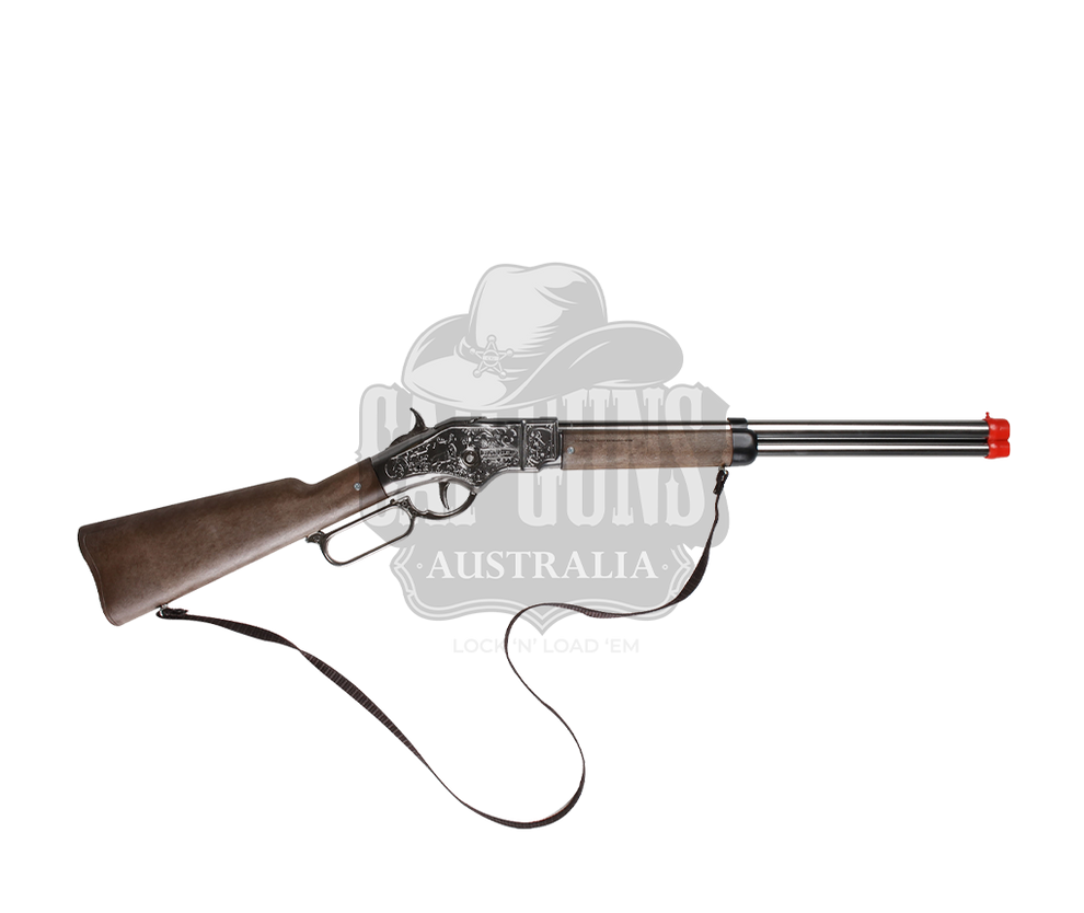 Gonher - Cowboy Winchester Rifle - 8-Shot - 69.5 cm - Diecast Metal ...
